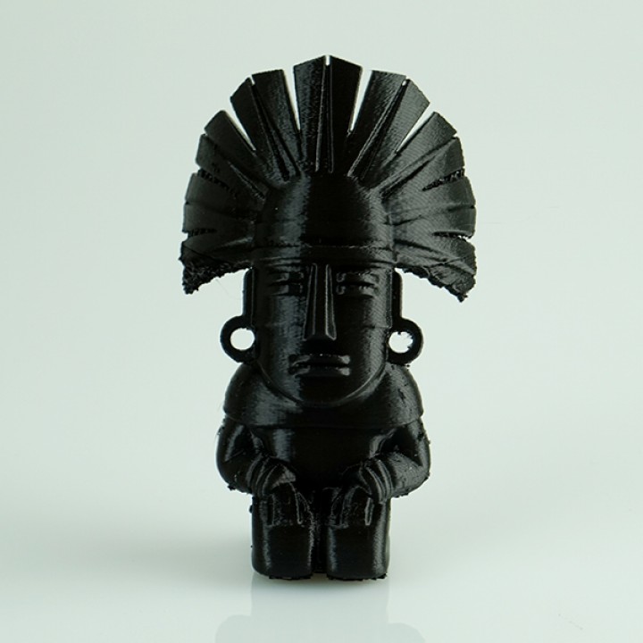 3D Printable Aztec sculpture (LQ) by Nick Markellov