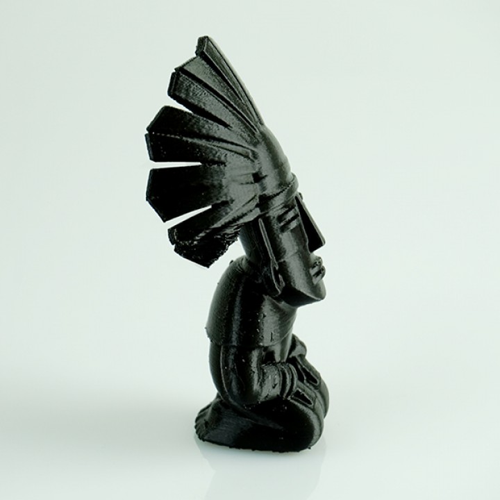 3D Printable Aztec sculpture (LQ) by Nick Markellov