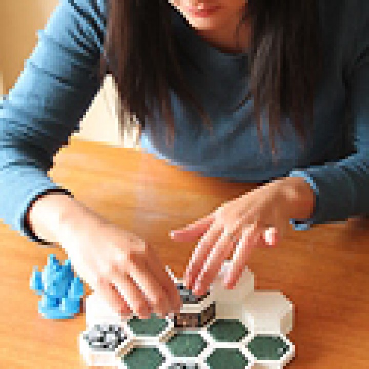 3D Printable Open Board Game. Single Cap Brick by Thinker Thing