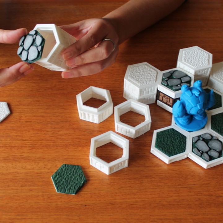 3D Printable Open Board Game. Double Stack Brick by Thinker Thing