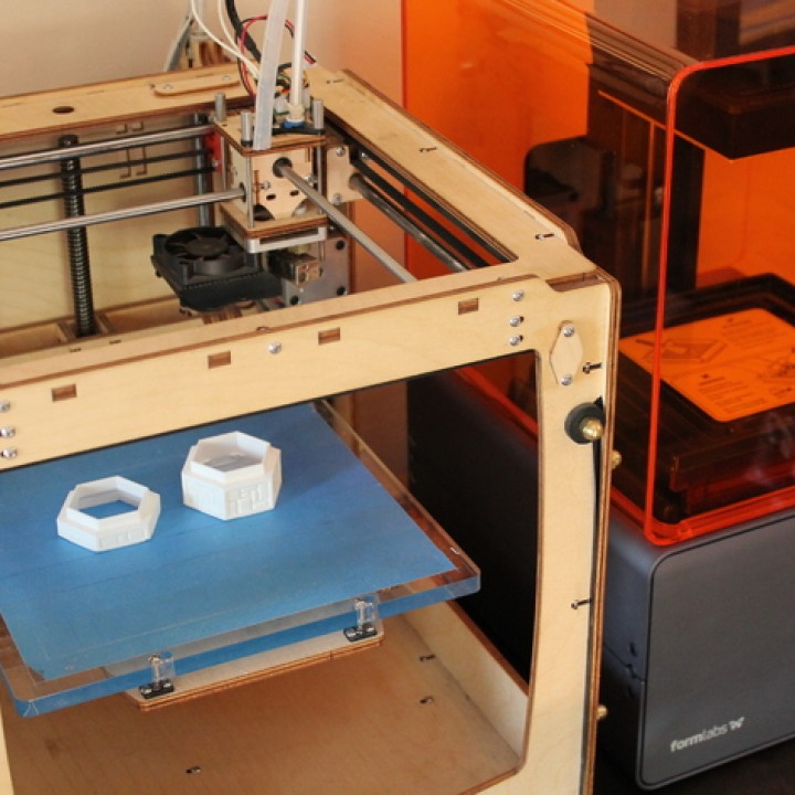 3D Printable Open Board Game. Double Stack Brick by Thinker Thing