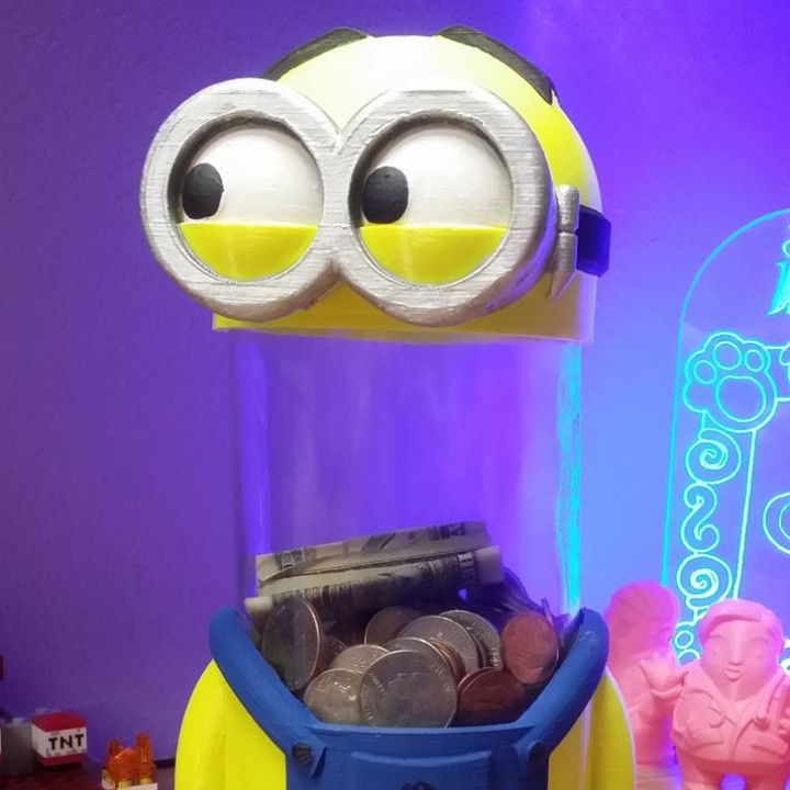 3D Print of MINION Money / Tip Box by Klawndyke