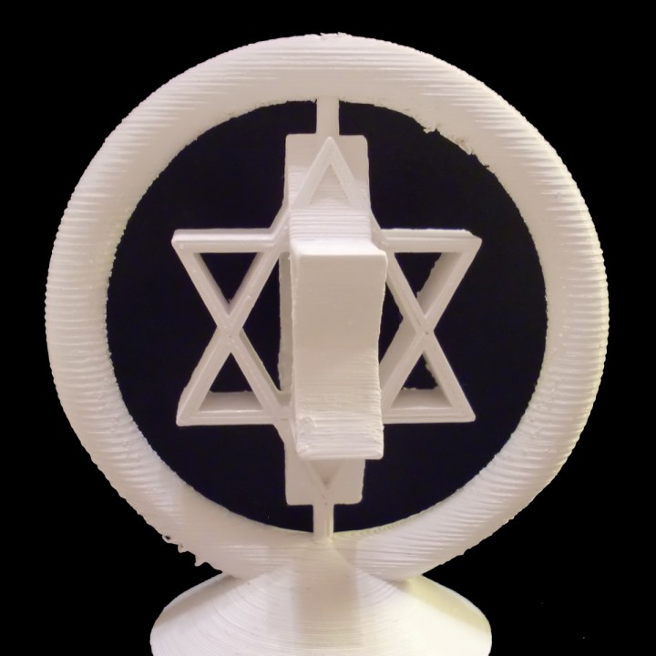 3D Printable Spinning Jewish Stars by Alan J. Pierce
