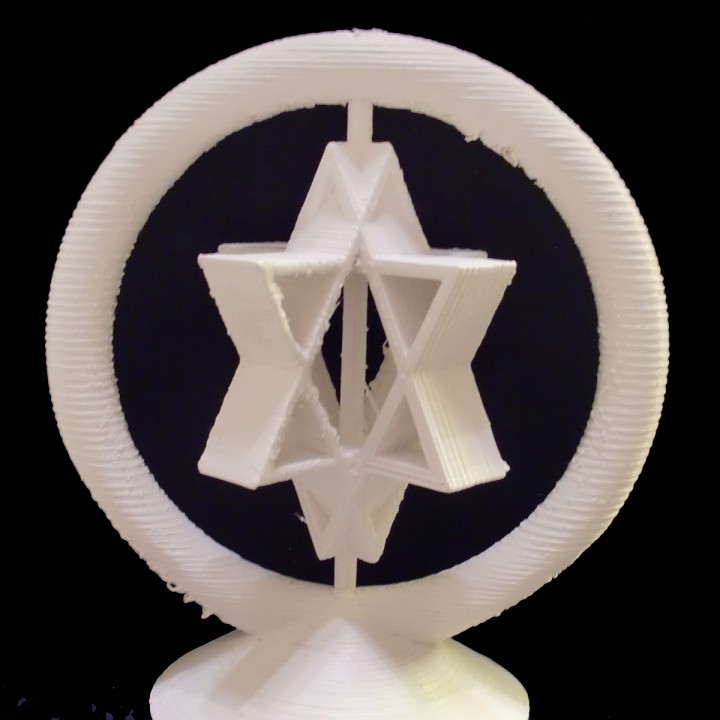 3D Printable Spinning Jewish Stars by Alan J. Pierce