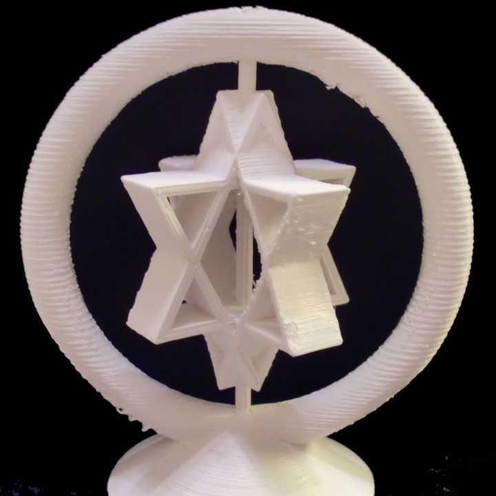 3D Printable Spinning Jewish Stars by Alan J. Pierce