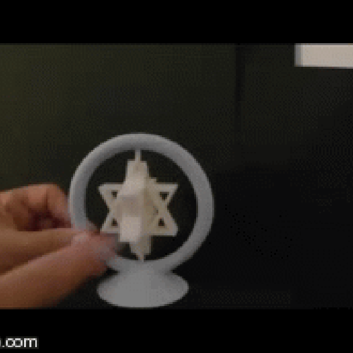 3D Printable Spinning Jewish Stars by Alan J. Pierce