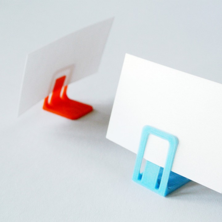 3D Printable Card stand by Tosh Sayama