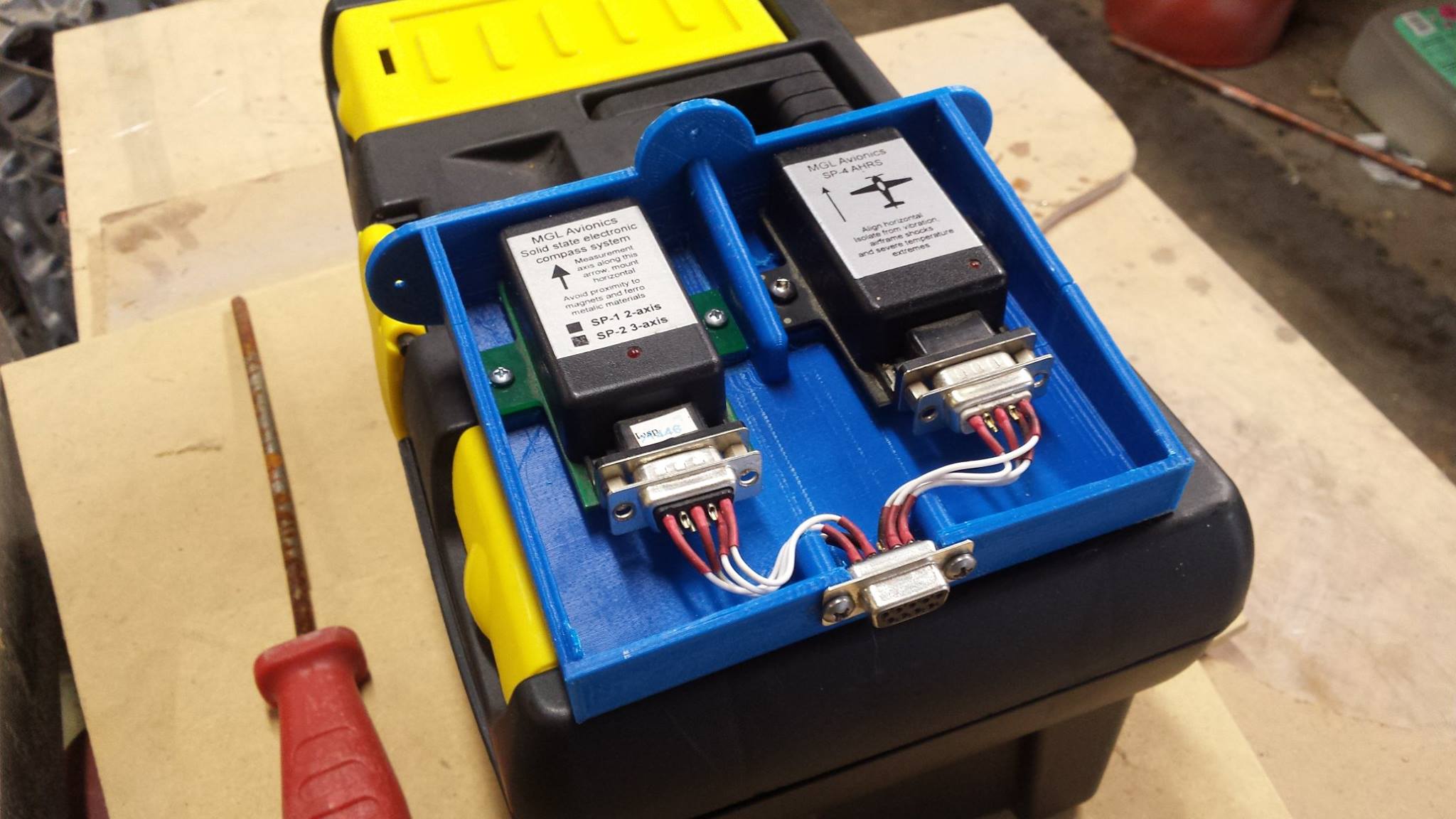 3D Printable MGL Avionics AHRS SP-4 Tray by Tyler Munson