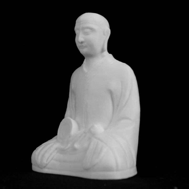 3D Printable Seated Arhat at The Guimet Museum, Paris by Scan The World