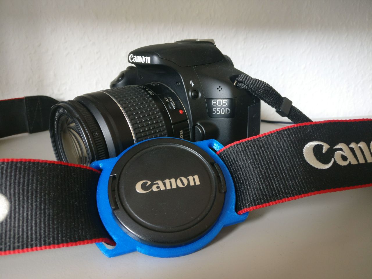 3D Printable Lens cap holder for 58mm diameter lens by Marco Autilio