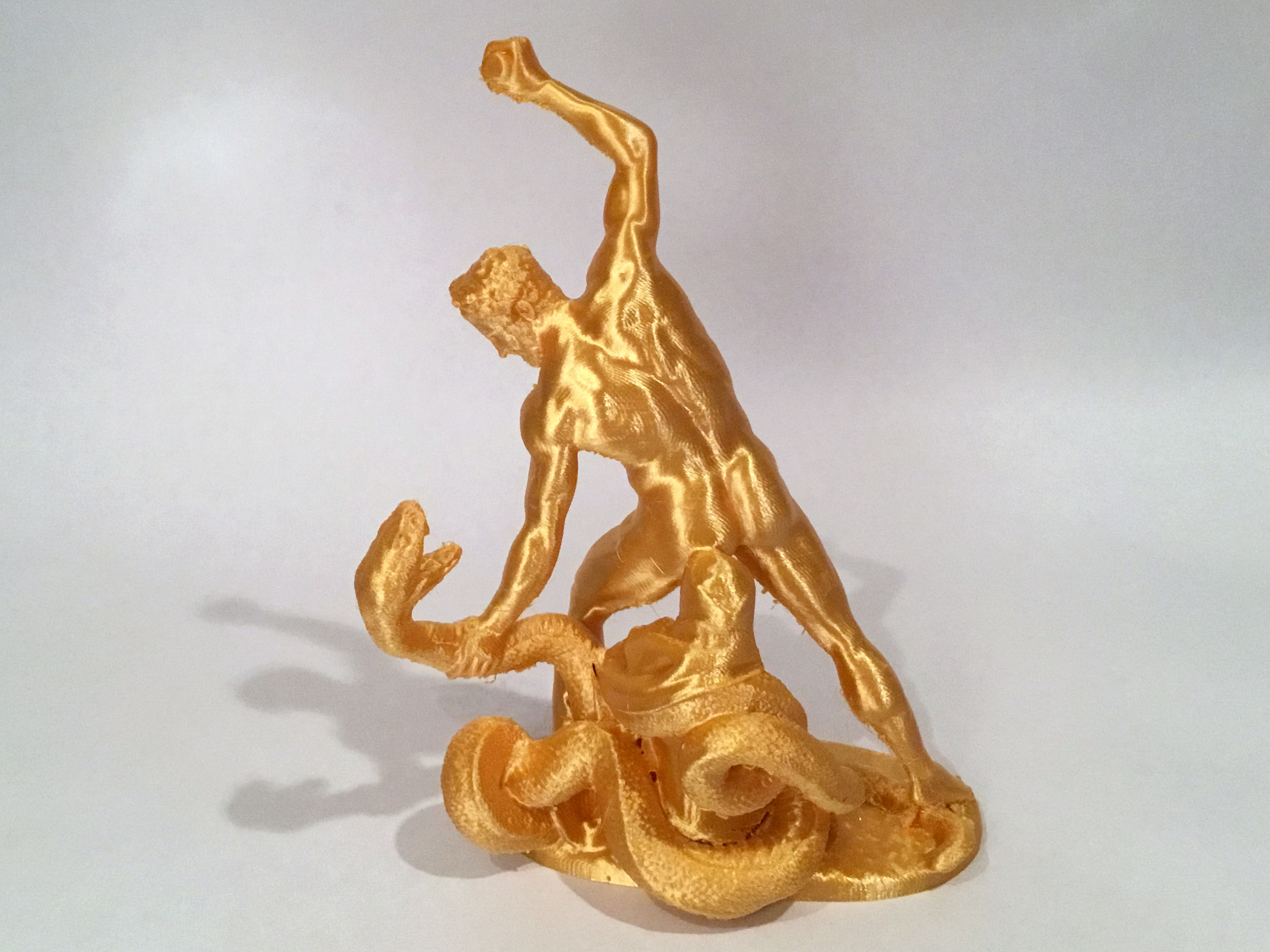 3D Printable Hercules Fight Achelous Metamorphosed into a Snake at The ...