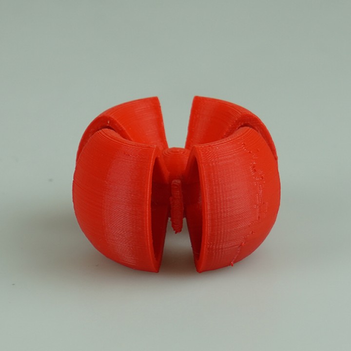 3D Printable Ribbon pendant by Jacek Wieczorek