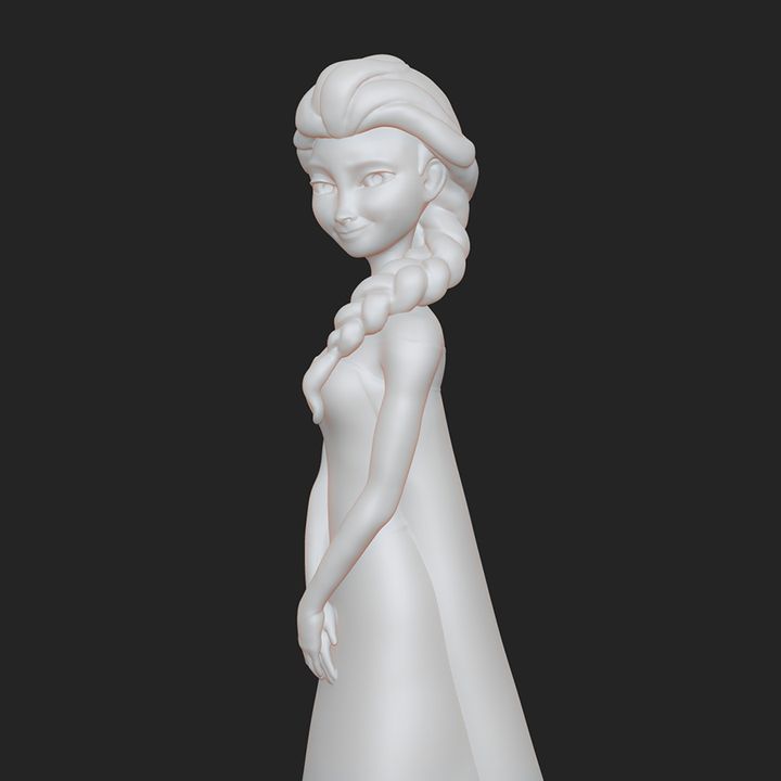 3D Printable Elsa from Disney's Frozen by Patricija Pesut Bosanac