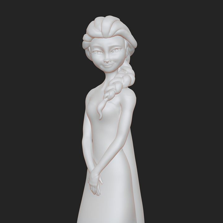 3D Printable Elsa from Disney's Frozen by Patricija Pesut Bosanac