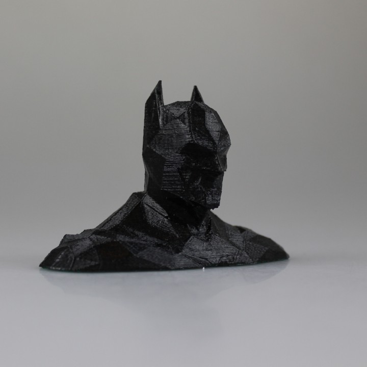 3D Printable Batman low poly bust by Marco Autilio