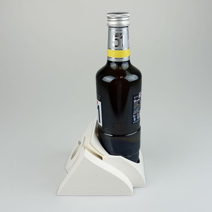 3D Printable Pastis 51 Spirit Stand - Tactile Packaging for the blind ...