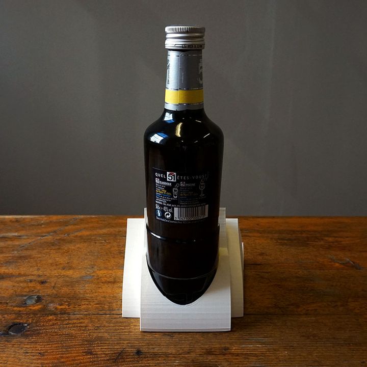 3D Printable Pastis 51 Spirit Stand - Tactile Packaging for the blind ...