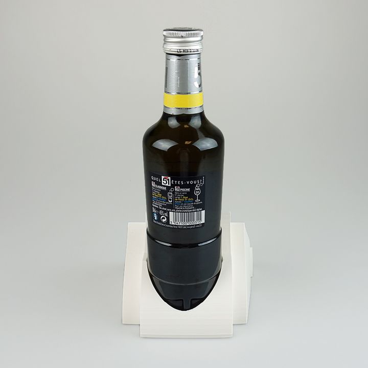 3D Printable Pastis 51 Spirit Stand - Tactile Packaging for the blind ...