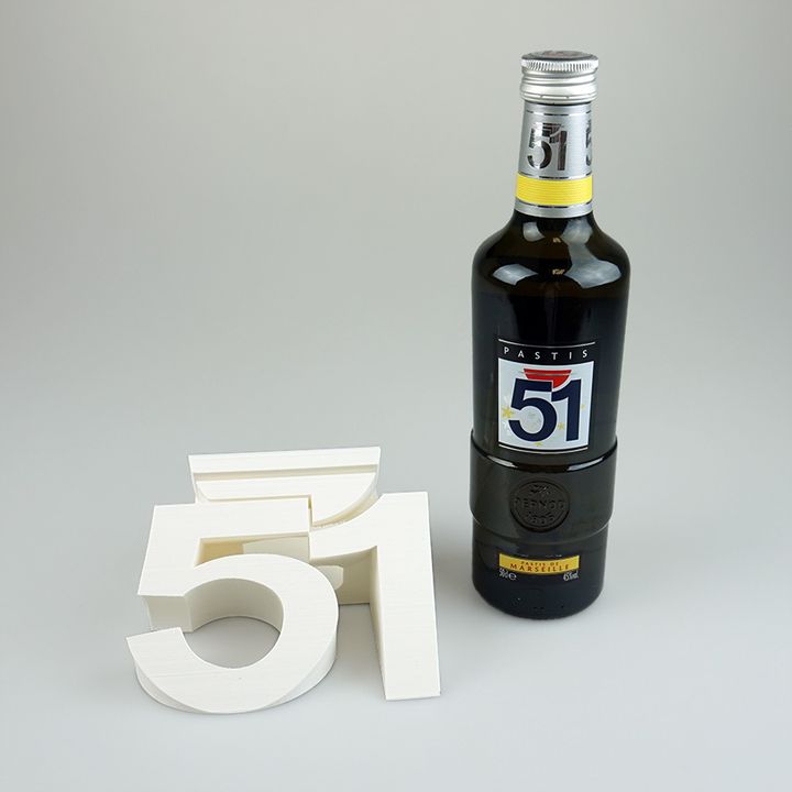 3D Printable Pastis 51 Spirit Stand - Tactile Packaging for the blind ...