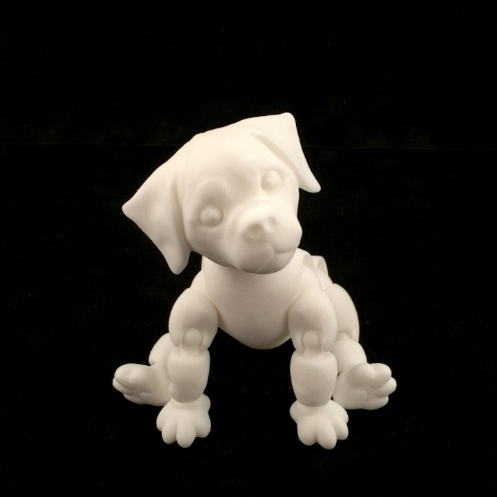 3D Printable 3d Jointed Puppy Dog by Jasmine Robinson