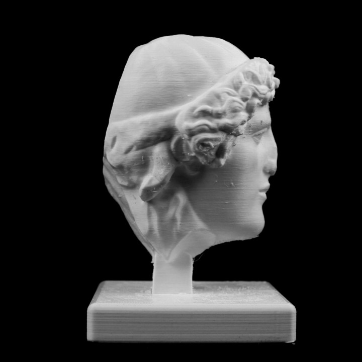 3D Printable Head of Apollo at the Louvre, Paris, France by Scan The World
