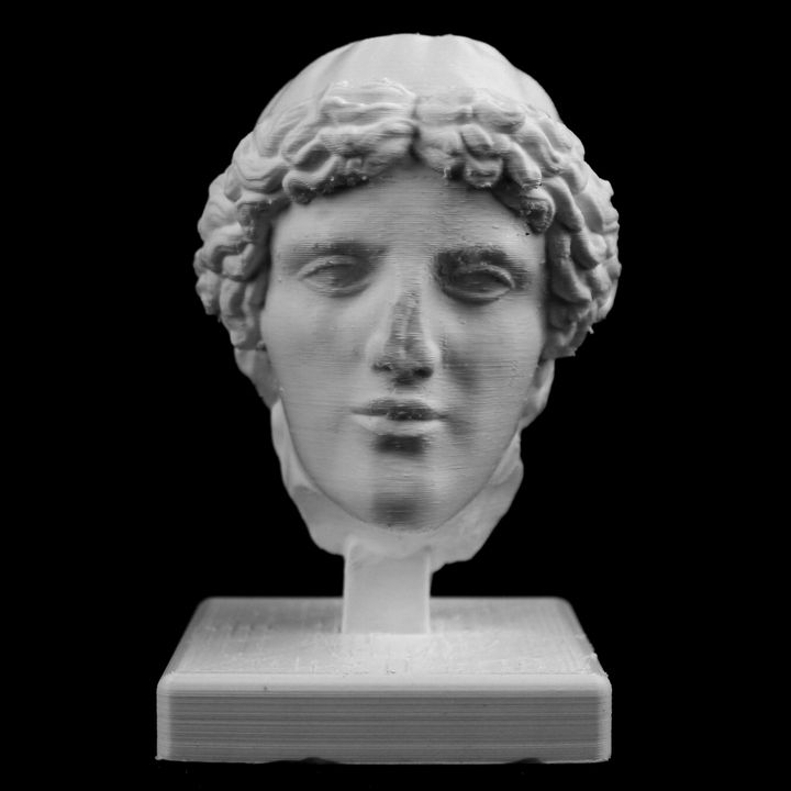 3D Printable Head of Apollo at the Louvre, Paris, France by Scan The World