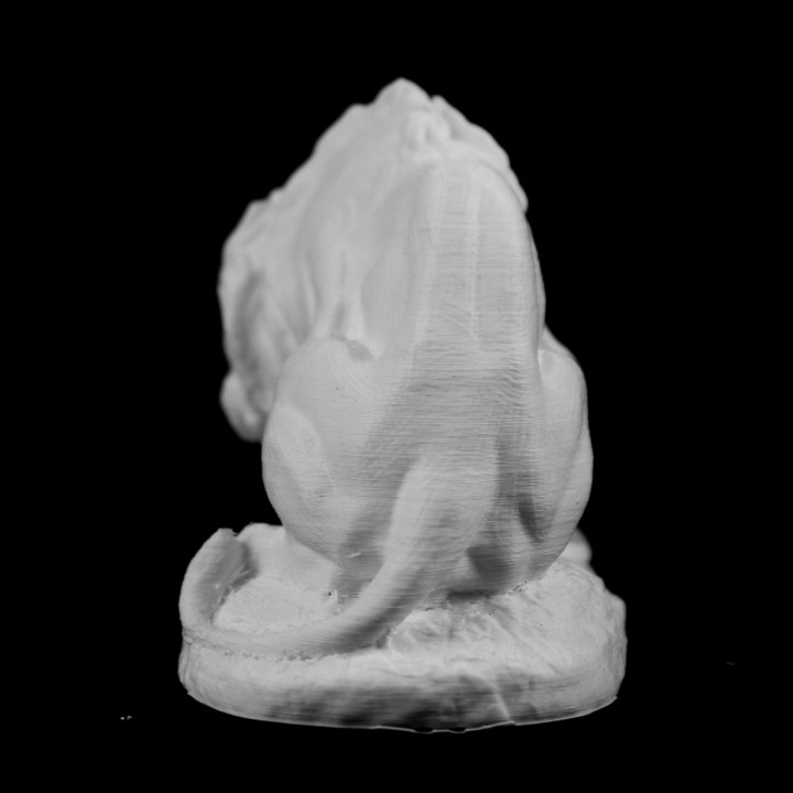 3D Printable Lion and Serpent at The Louvre, Paris by Scan The World