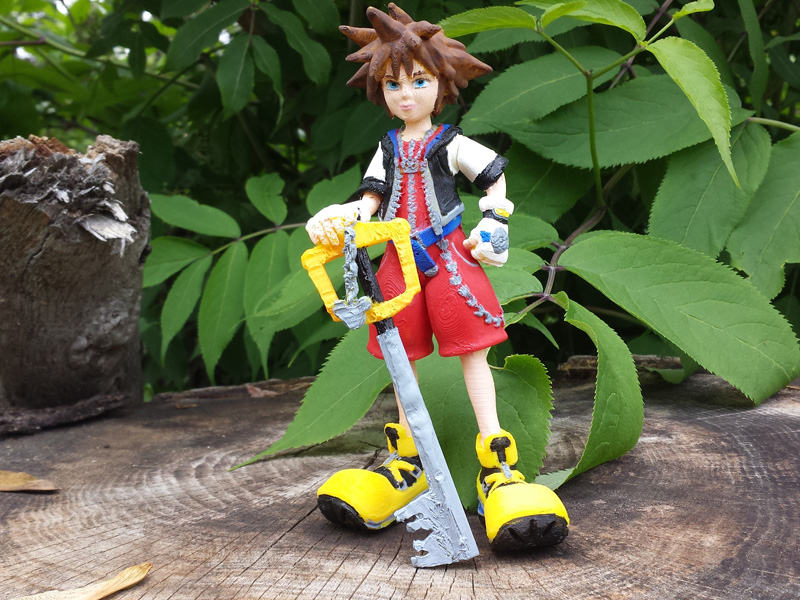 3D Printable Kingdom Hearts Sora by Tanya Wiesner