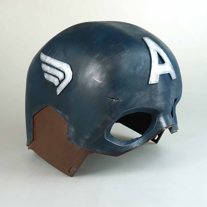 3D Printable Captain America - Wearable Helmet by Donato Santoro