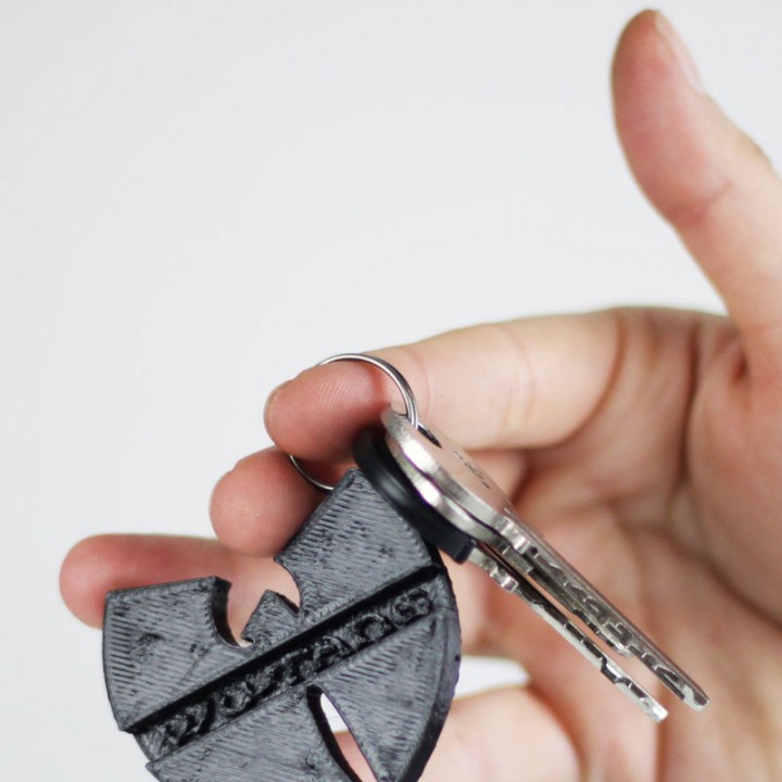 3D Printable Wu Tang Clan Key Ring by Laura Pantaleone