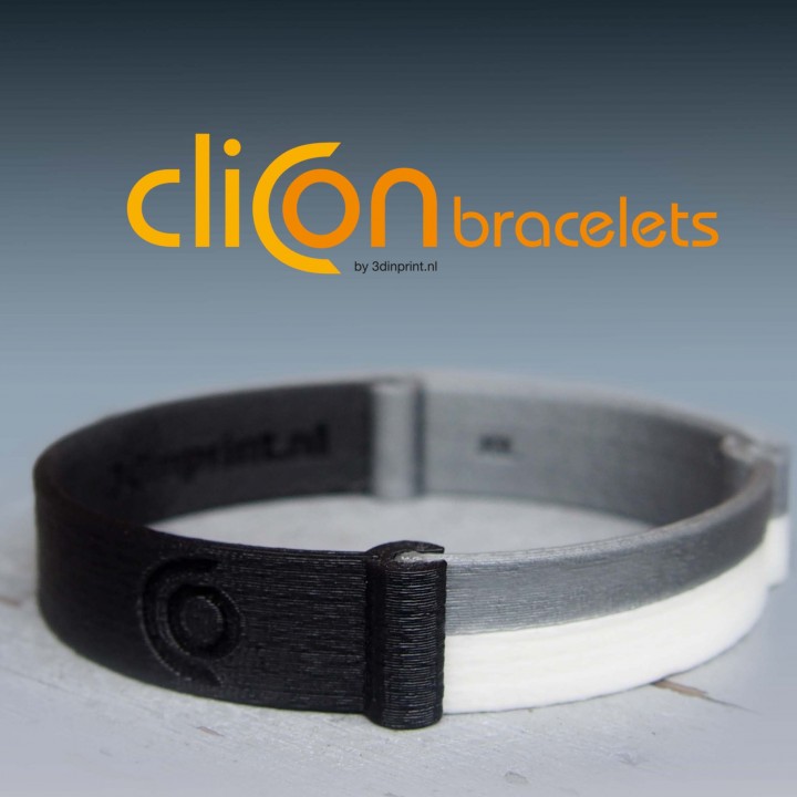 3D Printable Clicon bracelets by Peter Kok