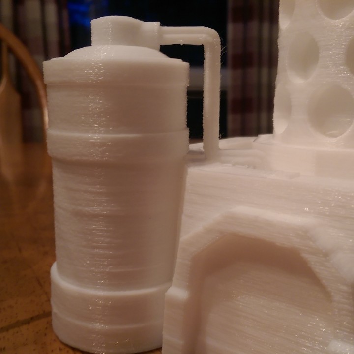 3D Printable Clash of Clans Laboratory Level 8 by Carter Richmond