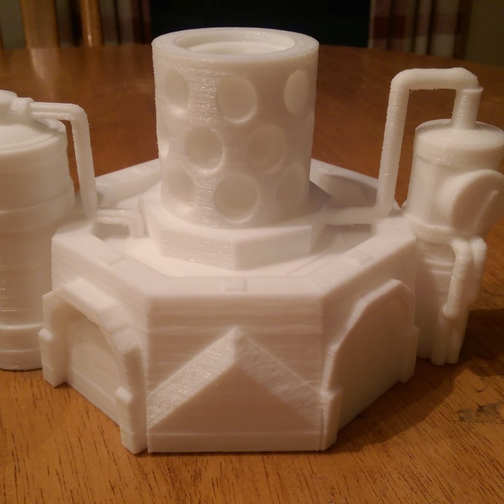 3D Printable Clash of Clans Laboratory Level 8 by Carter Richmond