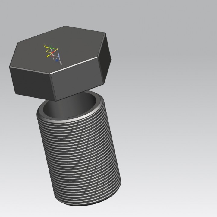 3D Printable Bolt Container by Michael Cheshire