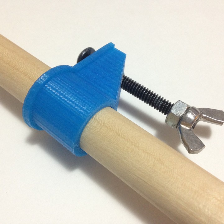 3D Printable Wood Dowel Bar Clamp by Edgar Mora