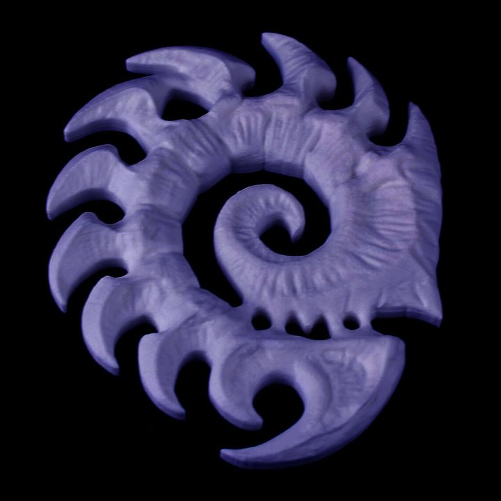 3D Printable Starcraft Zerg wall symbol by Francesco Orrù