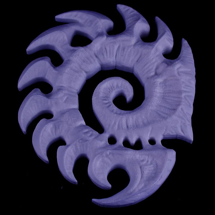 3D Printable Starcraft Zerg wall symbol by Francesco Orrù