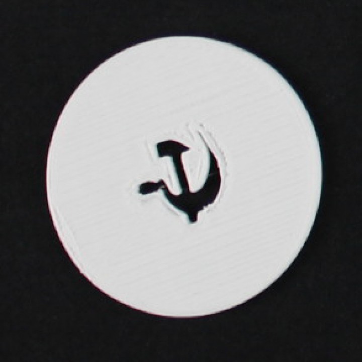 3D Printable Bokeh filter - Hammer and Sickle by Matthew Clarke