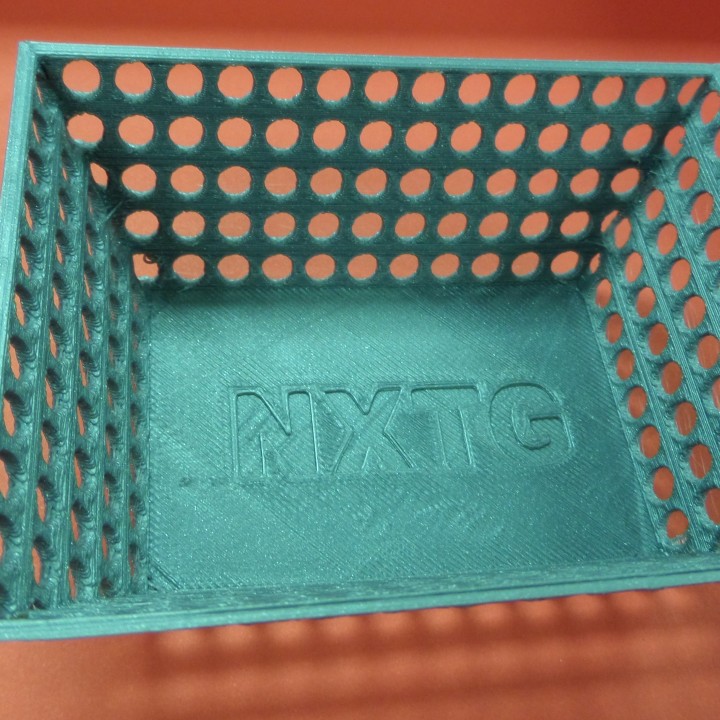 3D Printable Basket with Holes by Nick Robertson