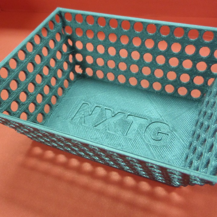 3D Printable Basket with Holes by Nick Robertson