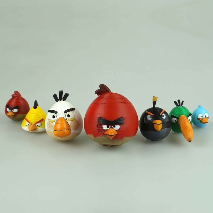 3D Printable CHUCK - Angry Birds by Marco Autilio