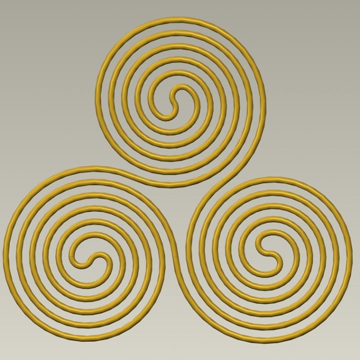 3D Printable Triskelion by Vekoslav Matanovic