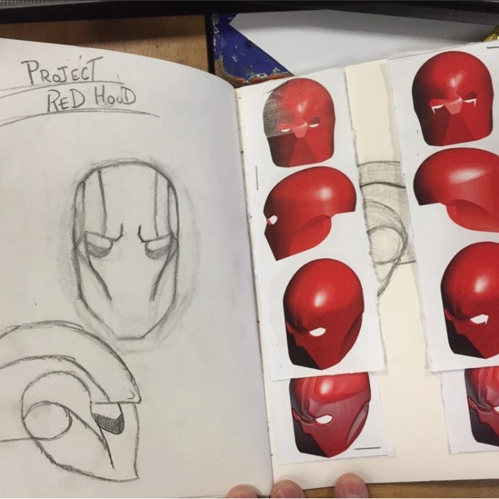 3D Print of Red Hood helmet by Aamir patel