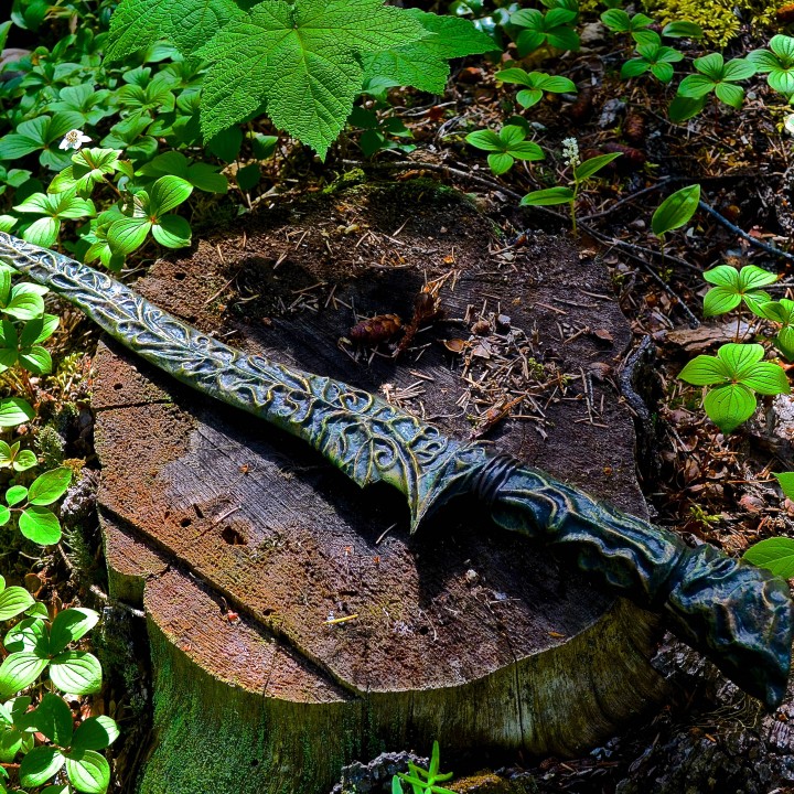 3D Print of Nettlebane - Skyrim by A Hydrogen Atom