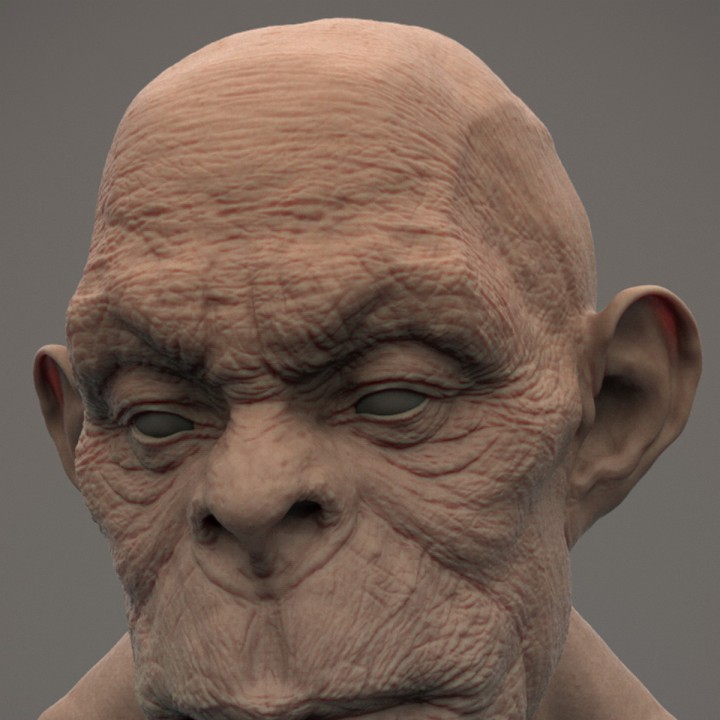 3D Printable apeman by Tan Bi