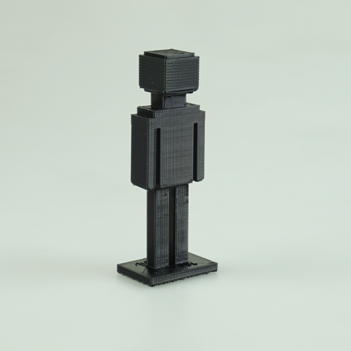 3D Printable Cube Person by Ian Scheele