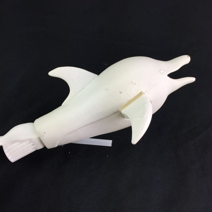 3D Printable Comedy Central Dolphin Toy - Moonbeam City by Lloyd Bolts