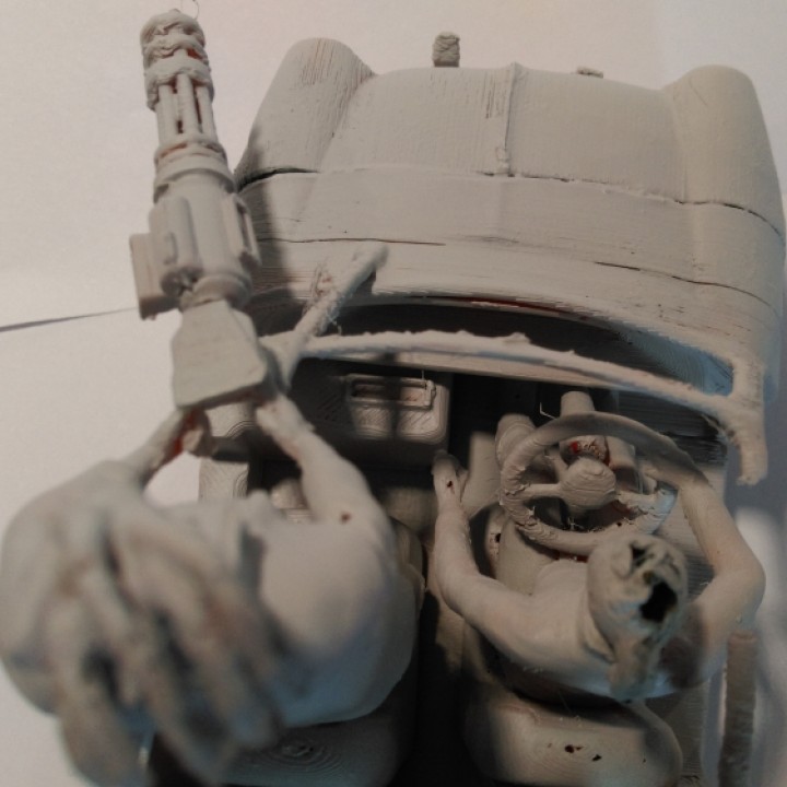 3D Printable The minigun - Post apocalyptic Mini Cooper by Matthew Clarke