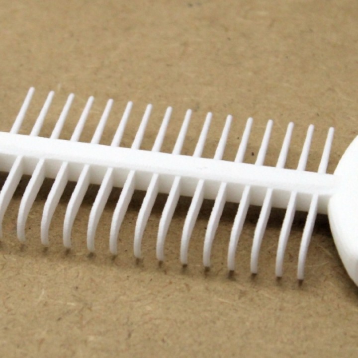 3D Printable 'SLEEP WITH THE FISHES' Feline Alternative Grooming Comb ...