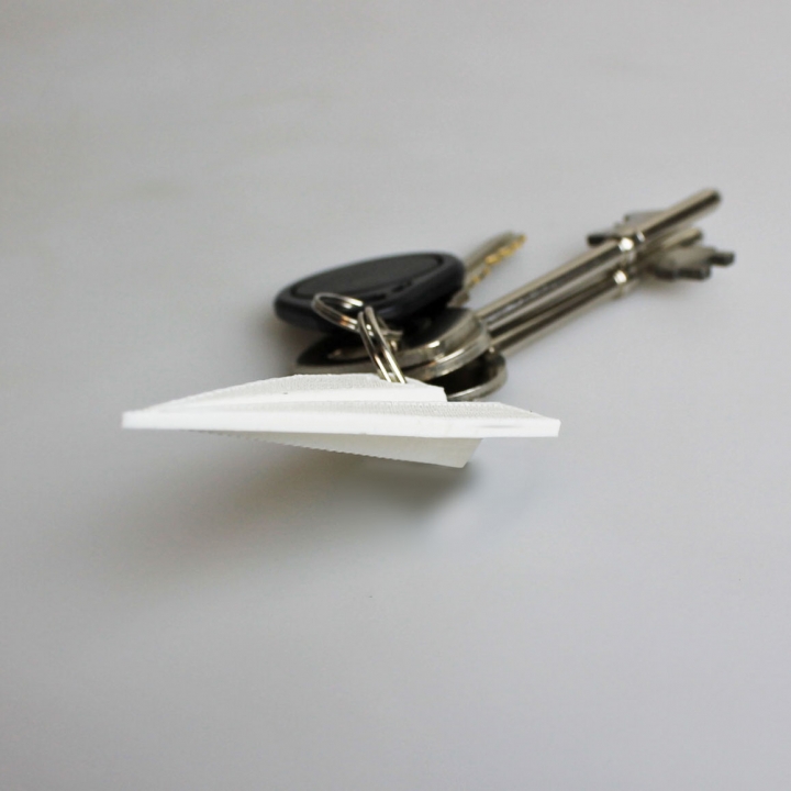 3D Printable Origami Plane Keychain! by Ricardo Salomao